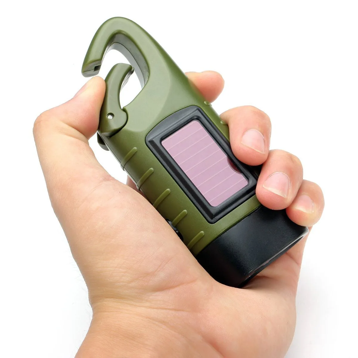 Mini Emergency Solar Flashlight Rechargeable LED Light - Military Shopping