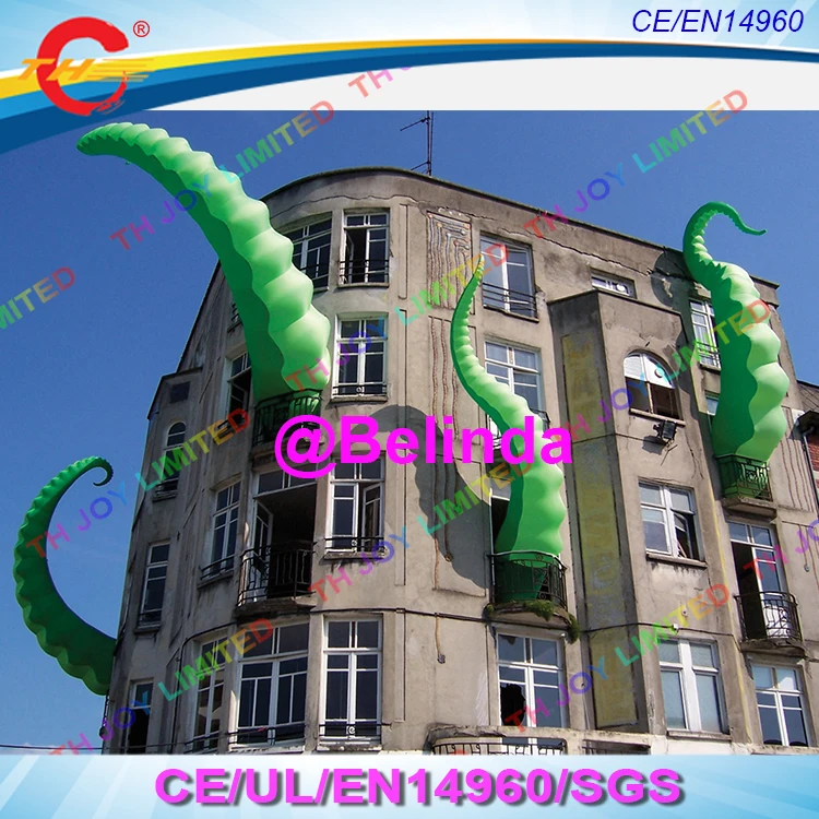 Free shipping, green occupational Inflatable Octopus Leg for Building ...