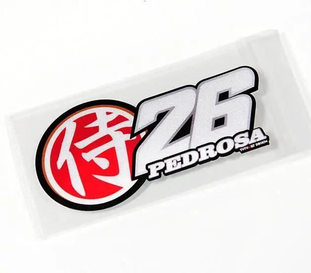hot motorsport Dani Pedrosa No.26 stickers for helmet RX-7X reflective ...