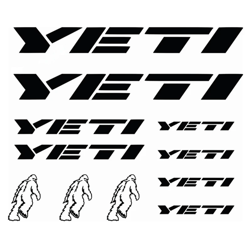 Vinyl Cut Stickers Decals For Yeti Bicycles Bikes Cycles Frames Forks ...