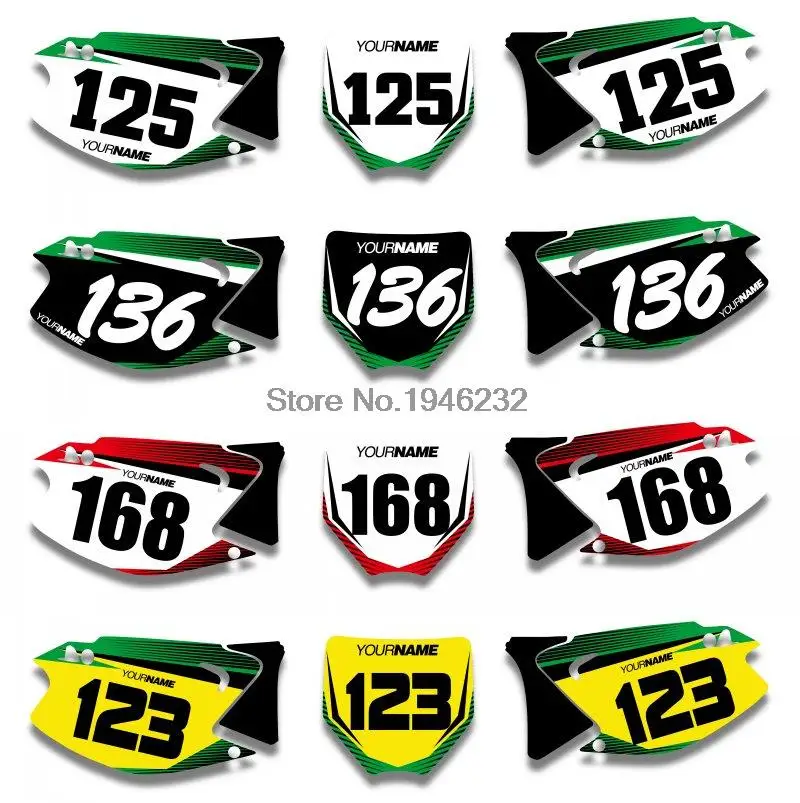 NICECNC-Custom-Number-Plate-Backgrounds-Graphics-Sticker-Decal-Kit-For ...