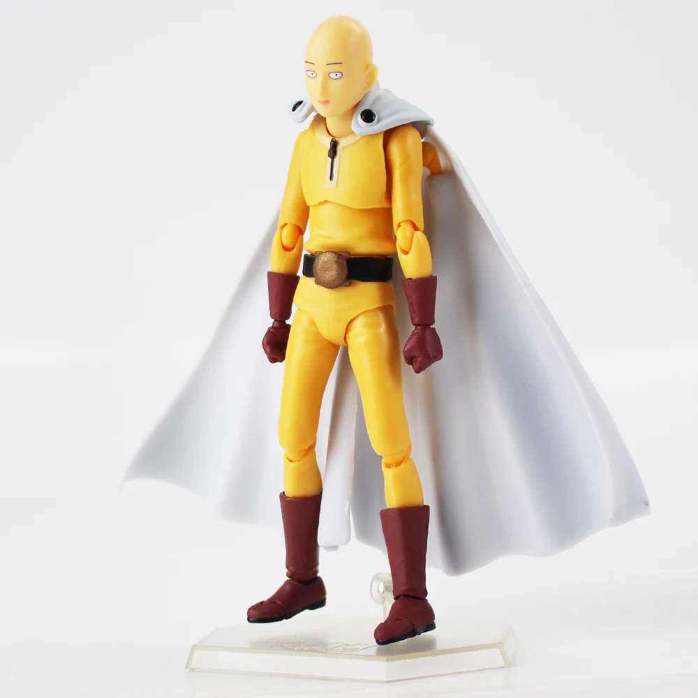 14cm One Punch Man Saitama Figma 310 PVC Action Figure Collectible ...