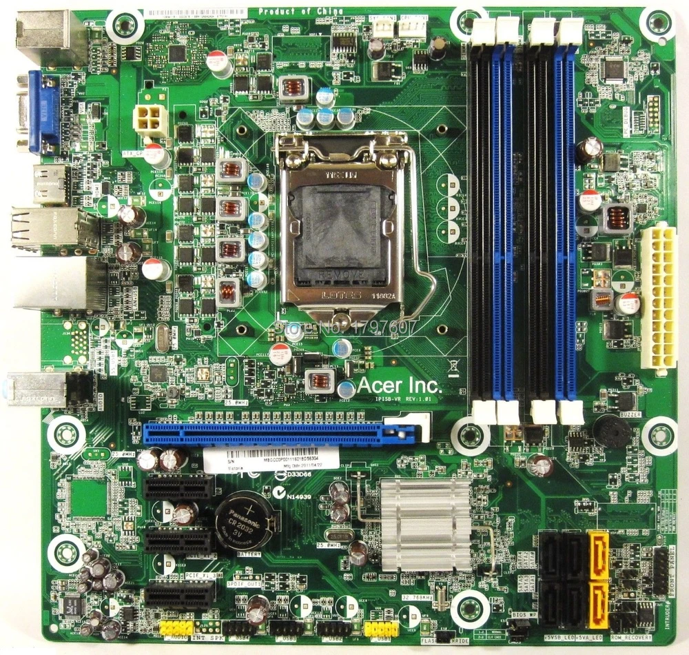 Mbgcc0p001 For Acer/gateway M3970 Dx4860 Lga1155 Ipisb-vr Rev:1.01 Mb ...