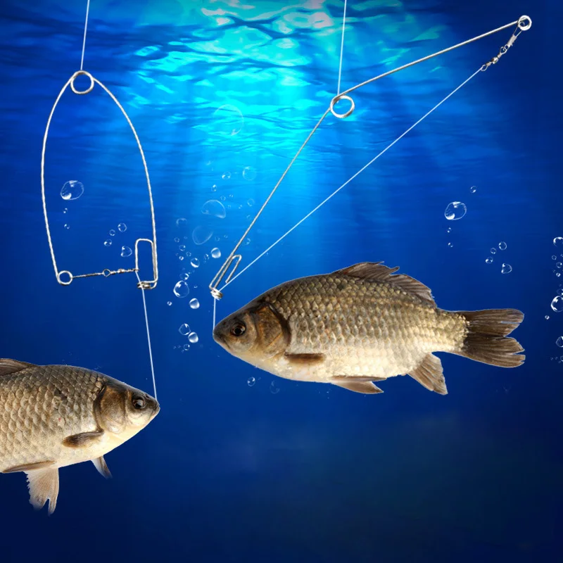 Automatic Fishing Device Spring Loaded Speed Hook Lazy Person Fish ...