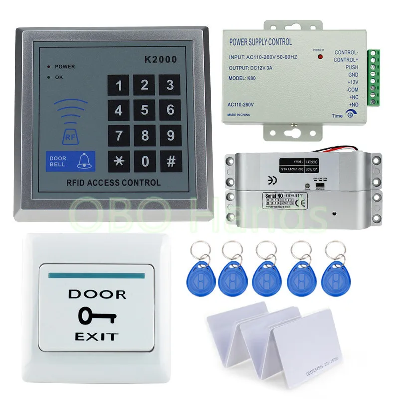 Free Shipping Full Access Control Electric Lock System Kit Set with ...