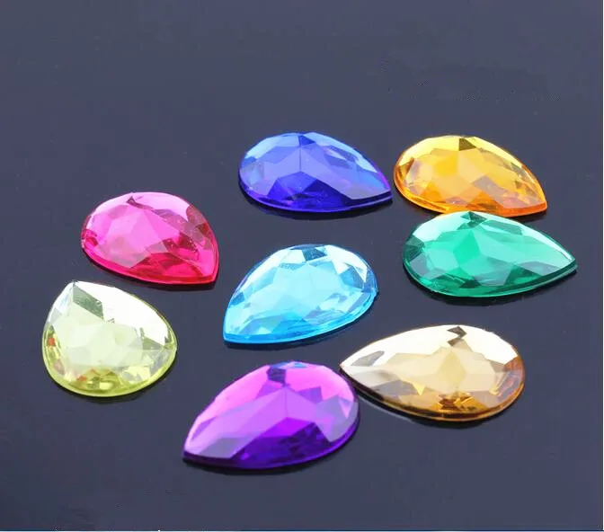 wholesale 500pcs/ 10*14mm Taiwan High Quality Acrylic rhinestone ...