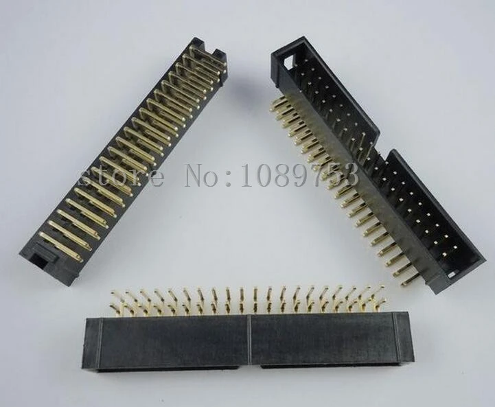 50 Uds., 2,54mm, 2x20, 40 Pines, conector macho con encabezado de caja ...
