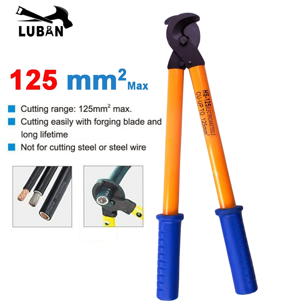 HS 125 125mm2 Max cutting Hand Cable Cutter Plier, Wire Cutter Plier ...
