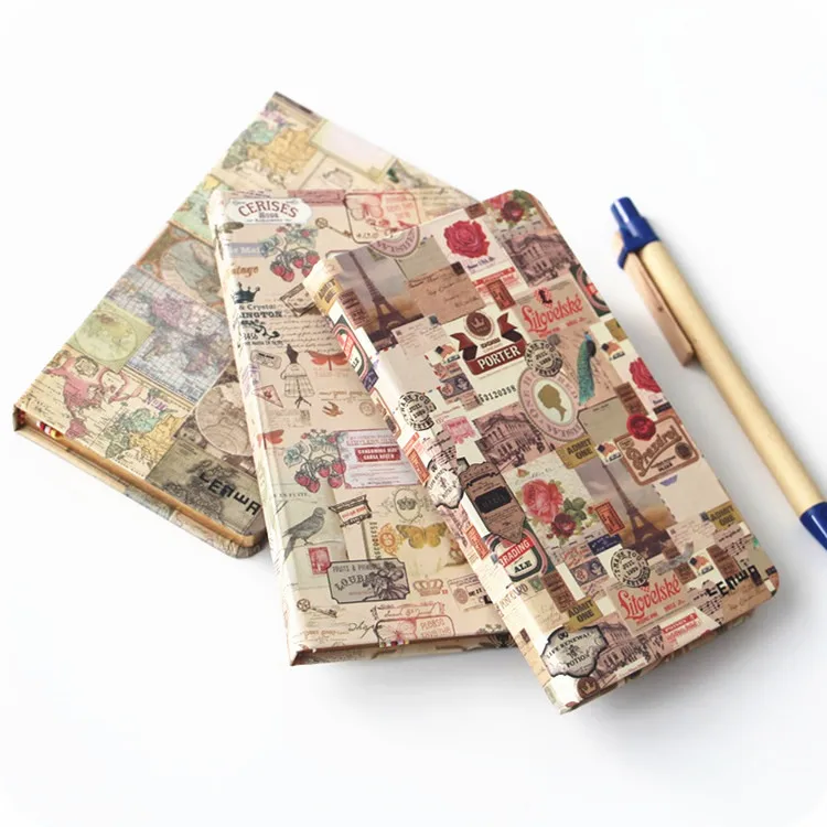 Vintage-Retro-British-Style-Hardcover-Hard-Copybook-Pocket-Notebook ...