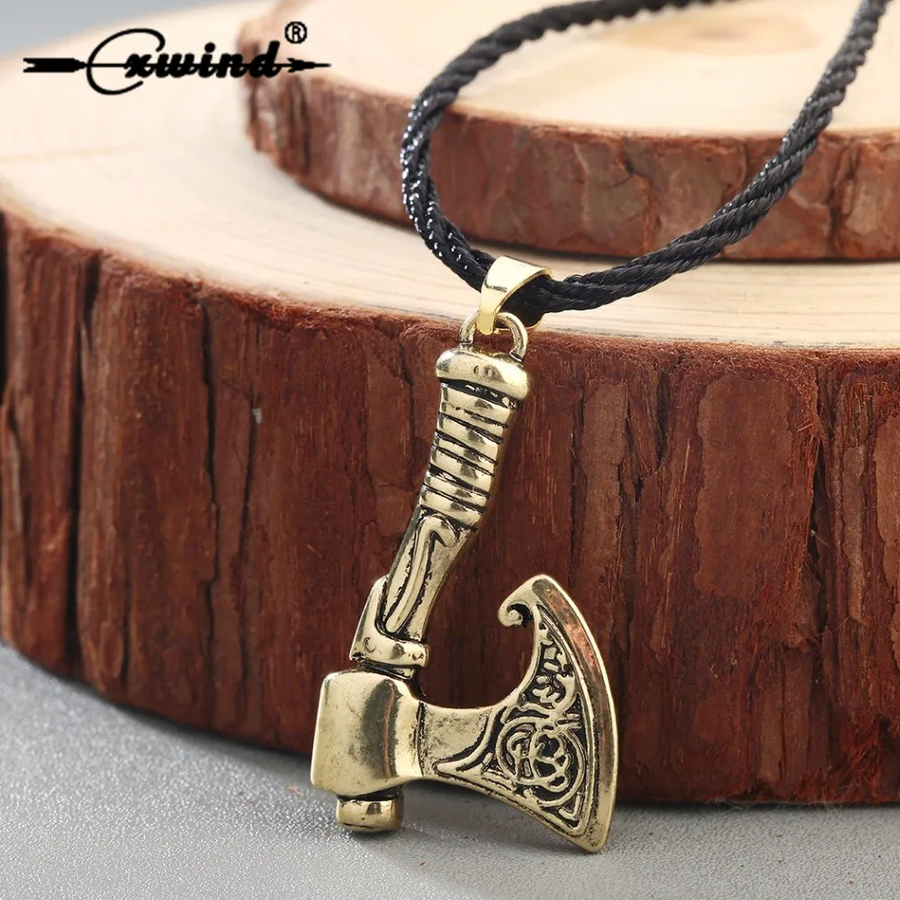 Cxwind Retro Slavic Perun Axe Pendant Necklace Bronze Axe Viking ...