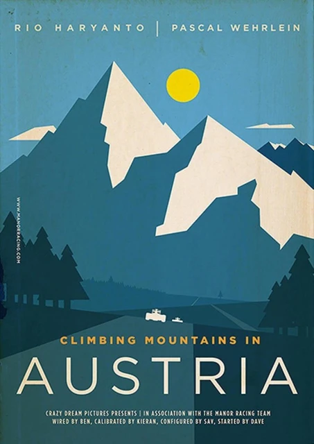 Vintage Mountain Poster