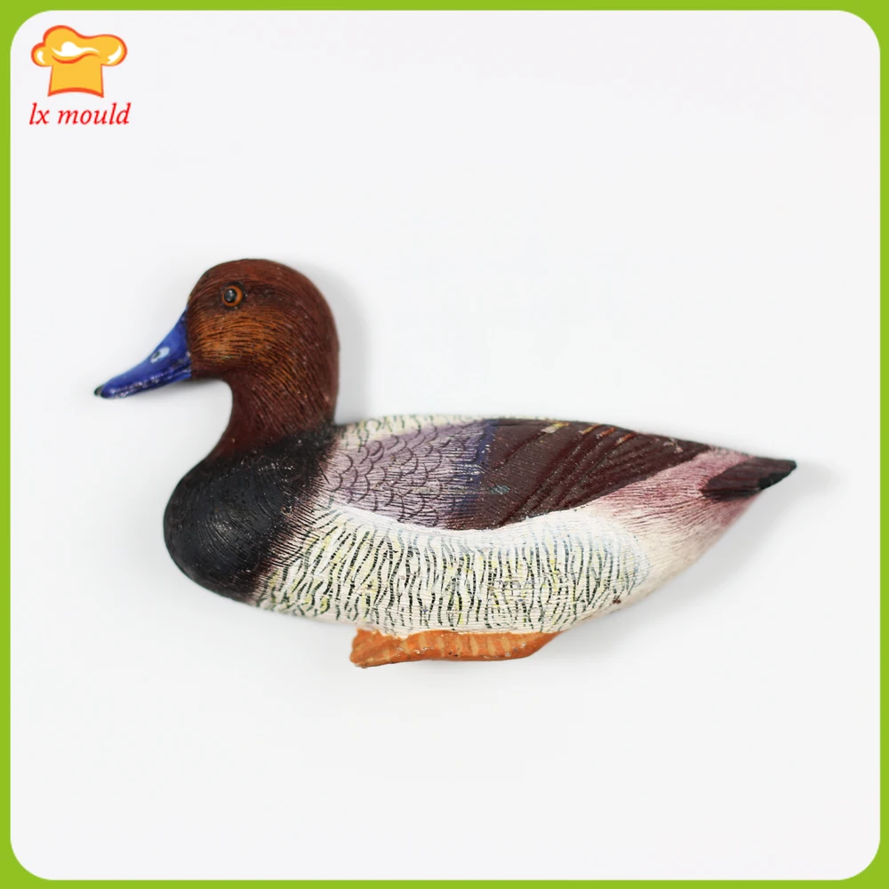 Hermoso molde de silicona con forma de pato, flexible y fácil de usar ...