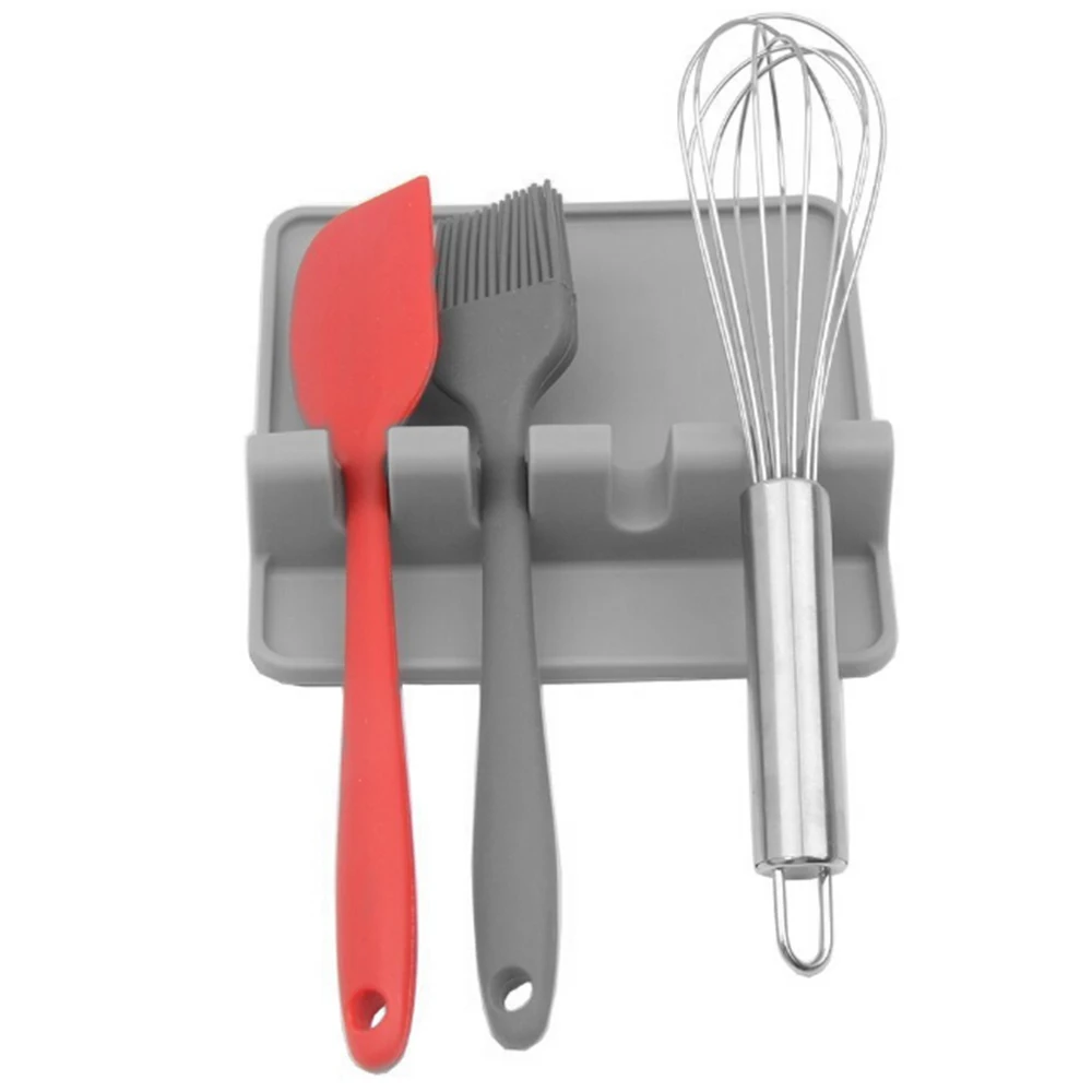 Knife Block Holder Silicone Storage Rack Tool Turret Plug Shelf Spoon ...