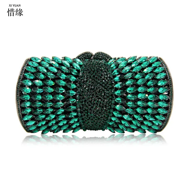 Lady Green/Purple Color Designer Handbags Women Mini Stones Clutch ...
