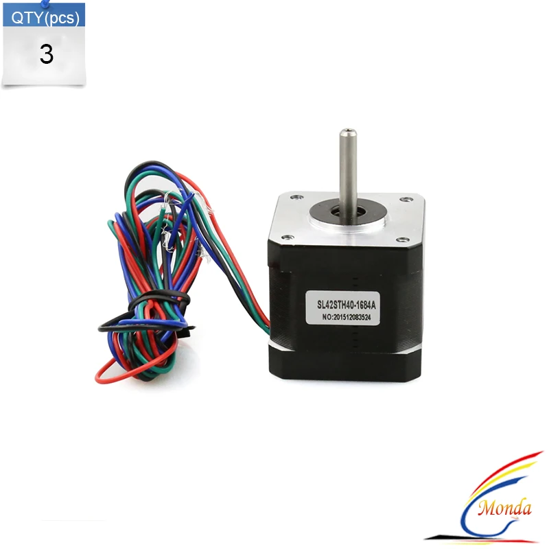 3PCS/Lot XY42STH40 1684A 40mm*42mm High Torque Hybrid CNC Stepper Motor ...
