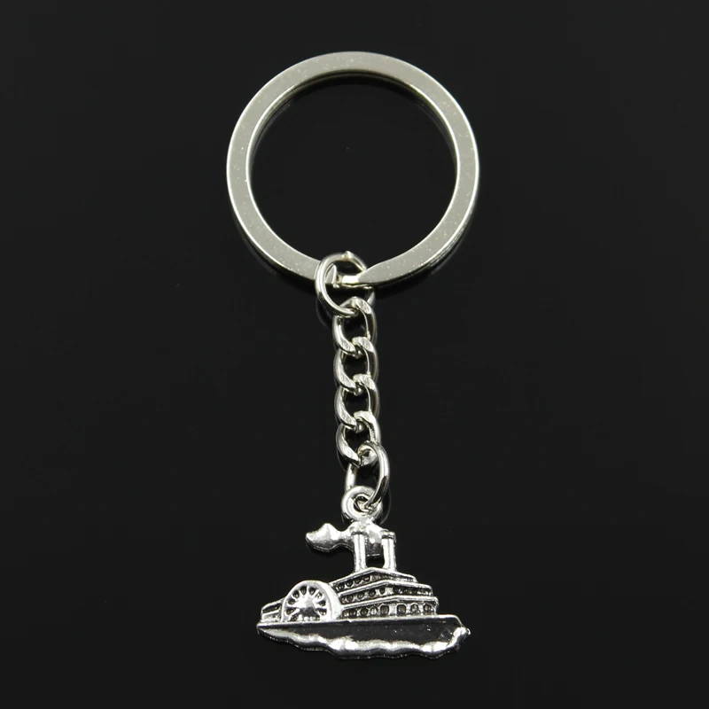 Fashion 30mm Key Ring Metal Key Chain Keychain Jewelry Antique Silver ...