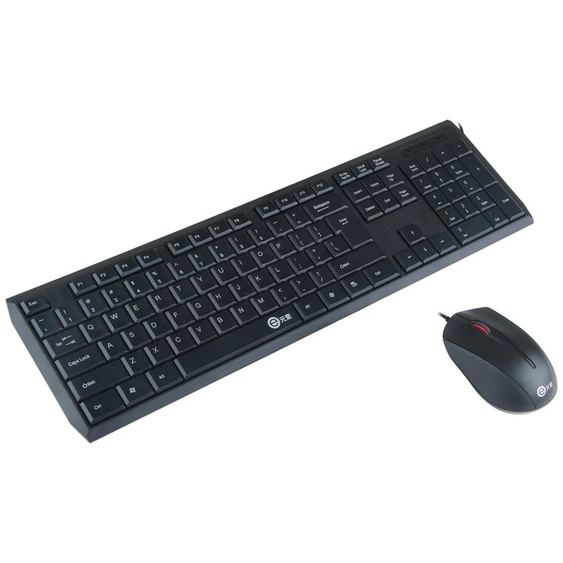 V100 wired USB keyboard and mouse combo optical keyboard mouse kit for ...