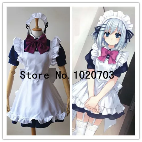 Date A Live Origami Tobiichi maid Dress Cosplay Costume on Aliexpress ...
