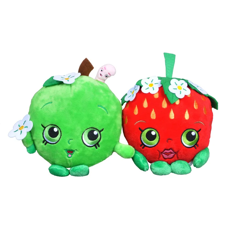 Fruit Shop plush toy Strawberry Apple Cartoon stuffed doll Sweet Cute ...