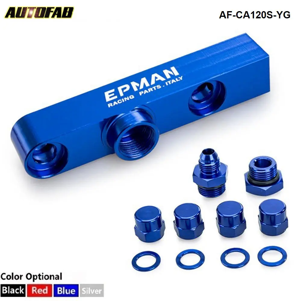 Billet Aluminum Assembly Twin Dual Double 044 fuel pump Outlet manifold ...