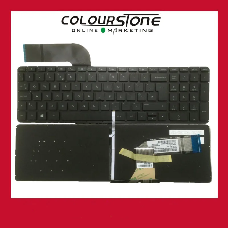 Original New UK laptop Backlit Keyboard for HP Pavilion 15 K K 15 K000 ...