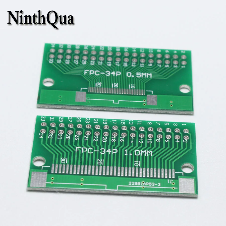 5pcs/lot 34P FFC FPC Adapter Plate 0.5MM / 1.0MM Pitch to 2.45 mm 34Pin ...