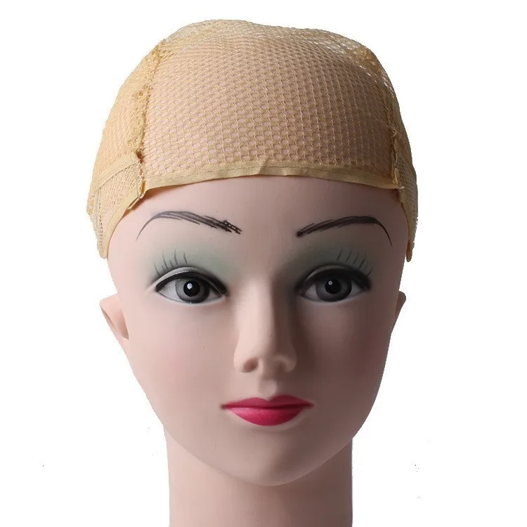 High quality Medium Size Nylon Net Beige Wig Caps For Making Weaving ...