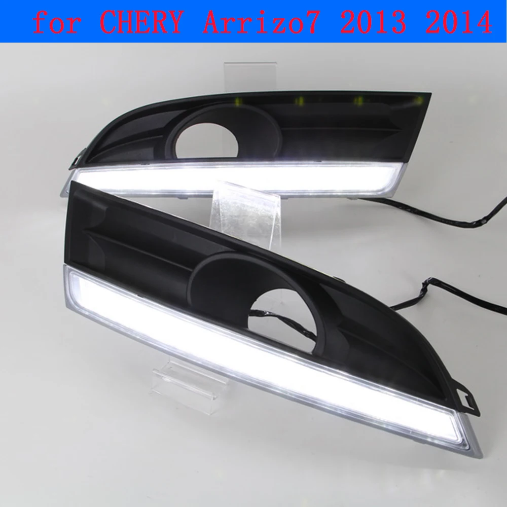 Car DRL kit for CHERY ARRIZO7 2013 2014 LED Daytime Running light bar ...