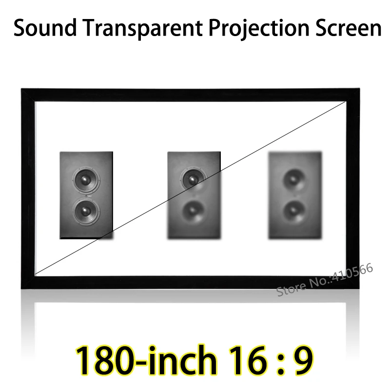 180-inch 16:9 Acoustically Sound Transparent Projector Screen Cloth ...