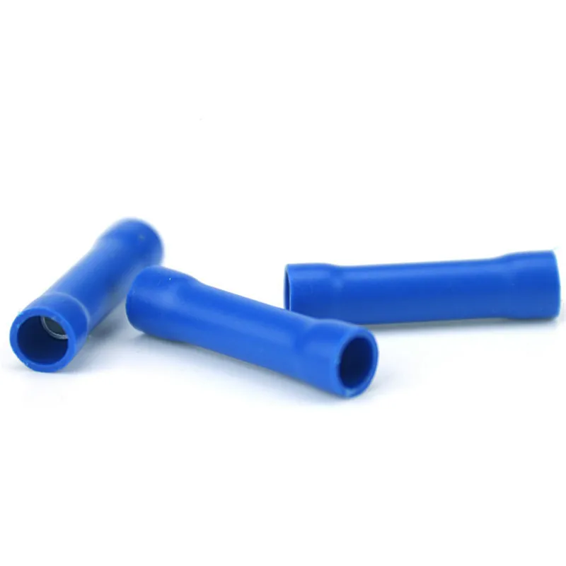 1000pcs Blue Bv2 Double Line Tubular Pre-insulated Terminal Tubular ...