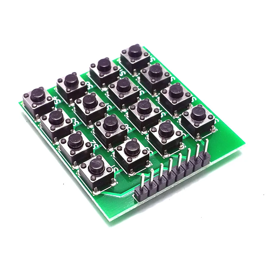4 4 Matrix Keyboard Micro Switch In Line Button 16 Buttons Module Mcu External Keyboard For