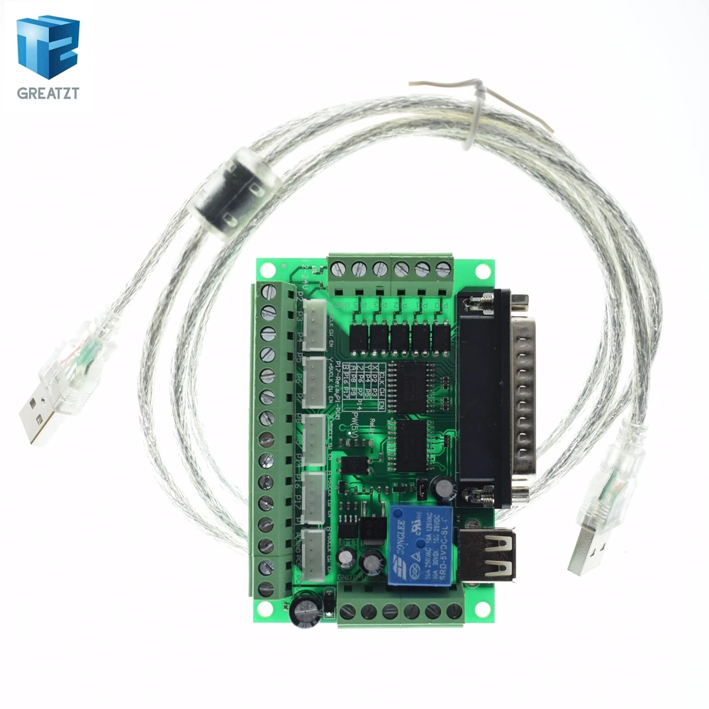 Mach3 Breakout Board Original 5 Axes Cnc Breakout Board W Optical