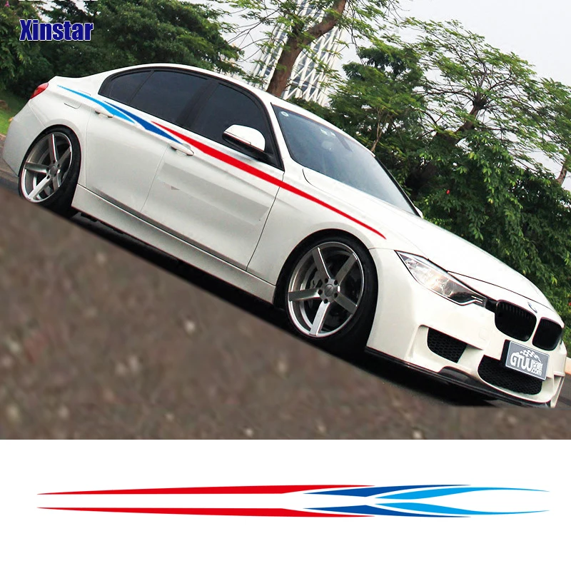 2 stücke M Power Leistung Auto Seite Streifen Aufkleber Für BMW E38 E39 ...