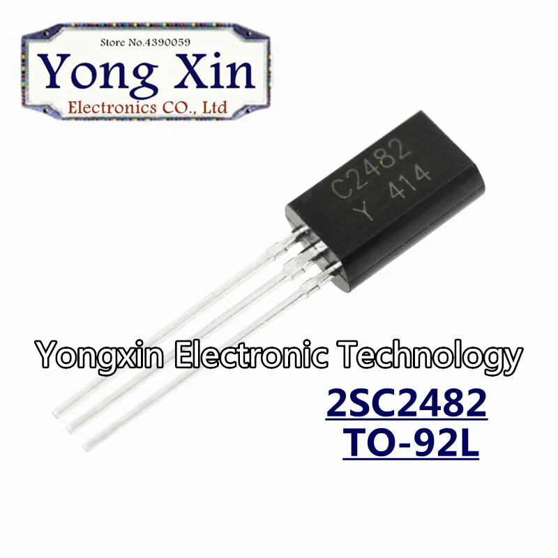 50PCS 2SC2482 TO 92L C2482 300V 0.1A transistor NPN|Fonte de ...