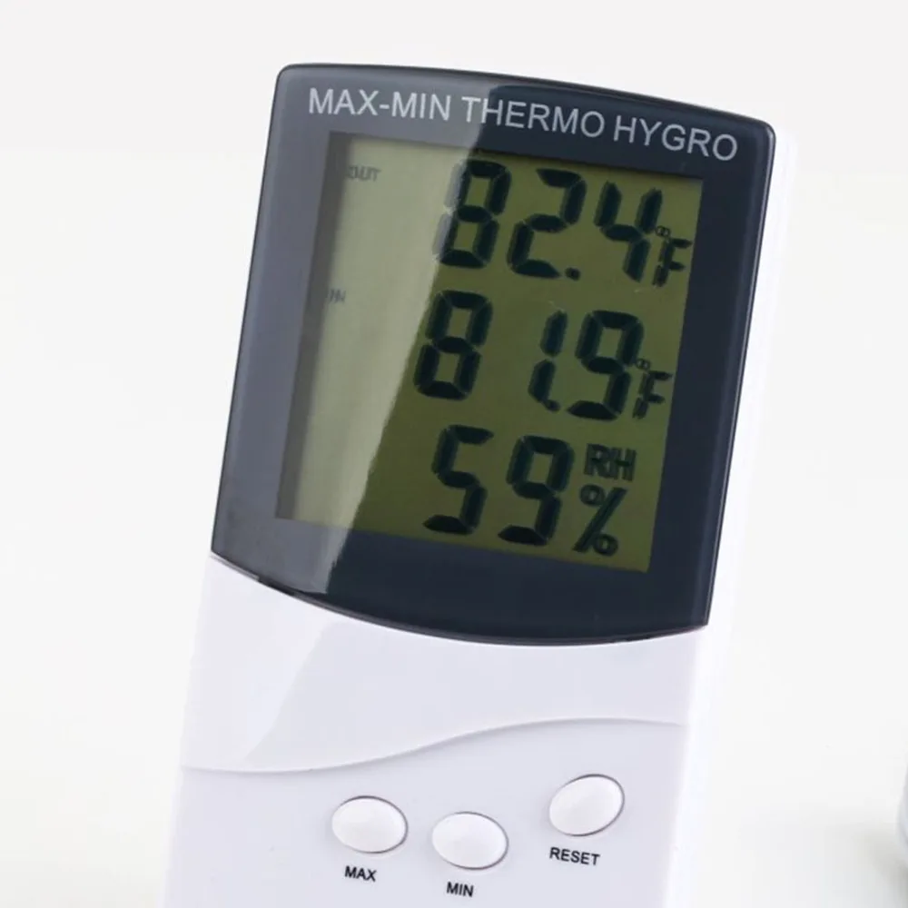 LCD Max Min Thermometer Hygrometer Digital Indoor Thermo Hygro Humidity ...