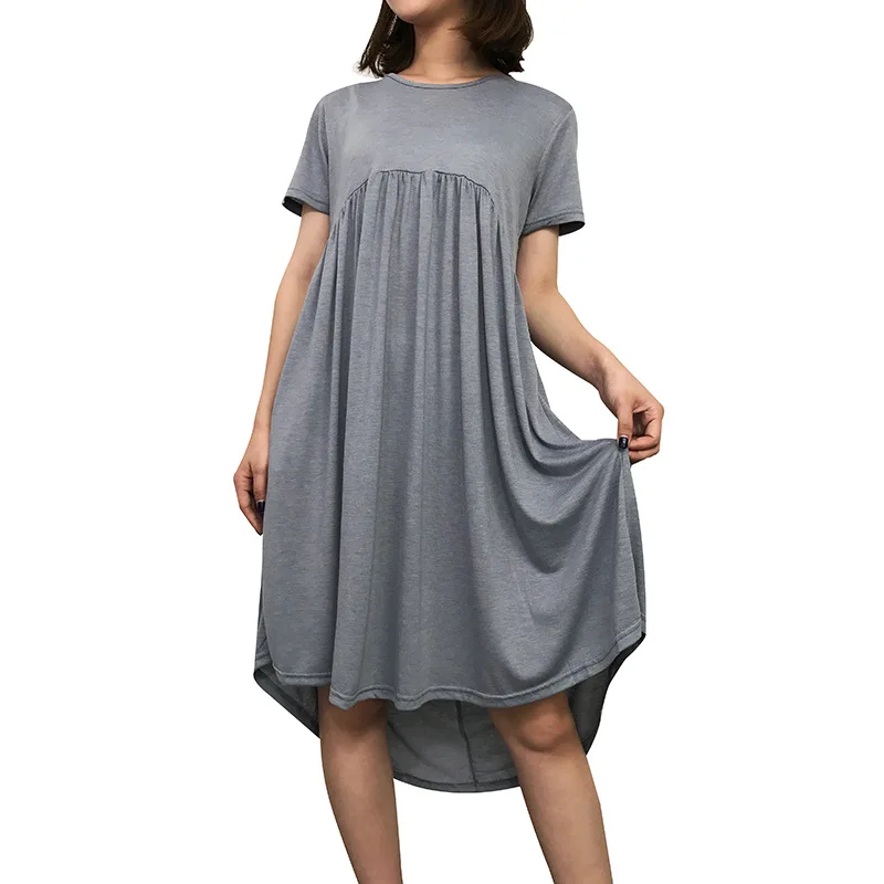 Fashion Full Regular Natural Dress Autumn Party New Print Casual ...