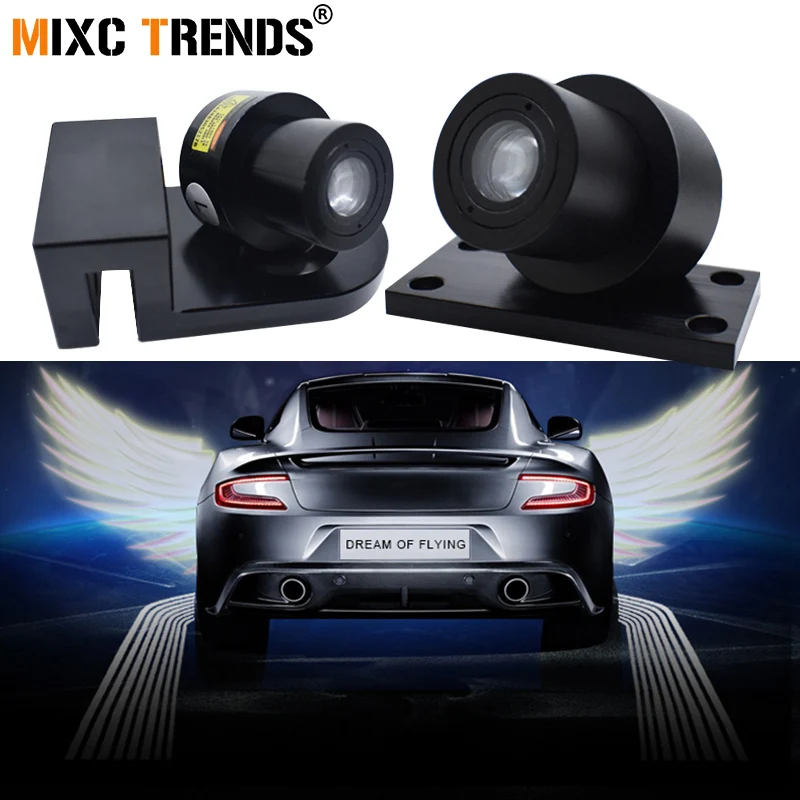 자동차 천사 날개 조명 오토바이 Led 고스트 섀도우 라이트 로고 프로젝터 레이저 Led 웰컴 라이트 파사트 B6 포드 푸조