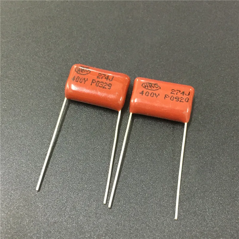10pcs CBB capacitor 274 400V 274J 0.27uF 270nF P15 CL21 Metallized ...