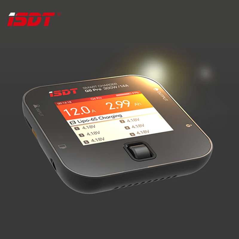 iSDT Q6 PRO 300 Вт 14A Q6 lite 200 Вт 8A Карманный аккумулятор зарядное устройство для ...