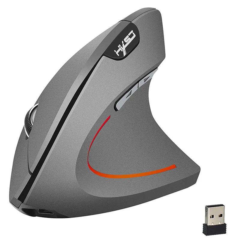 Vertical Wireless Mouse 2AAA battery Mause Ergonomic Vertical Wireless ...
