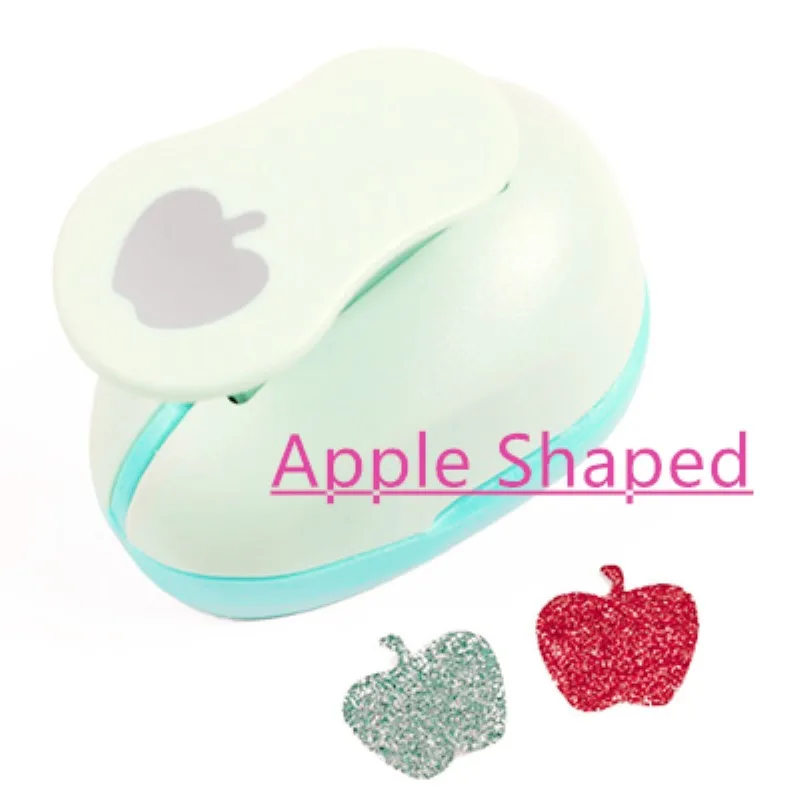 Apple shaped 5/8" paper EVA foam hole punches greeting card handmade ...