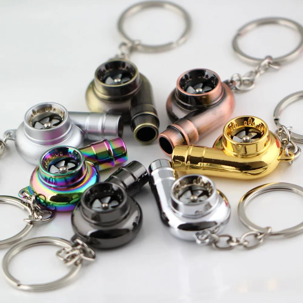 Whistle Sound Turbo Keychain Sleeve Bearing Spinning Auto Part Model ...