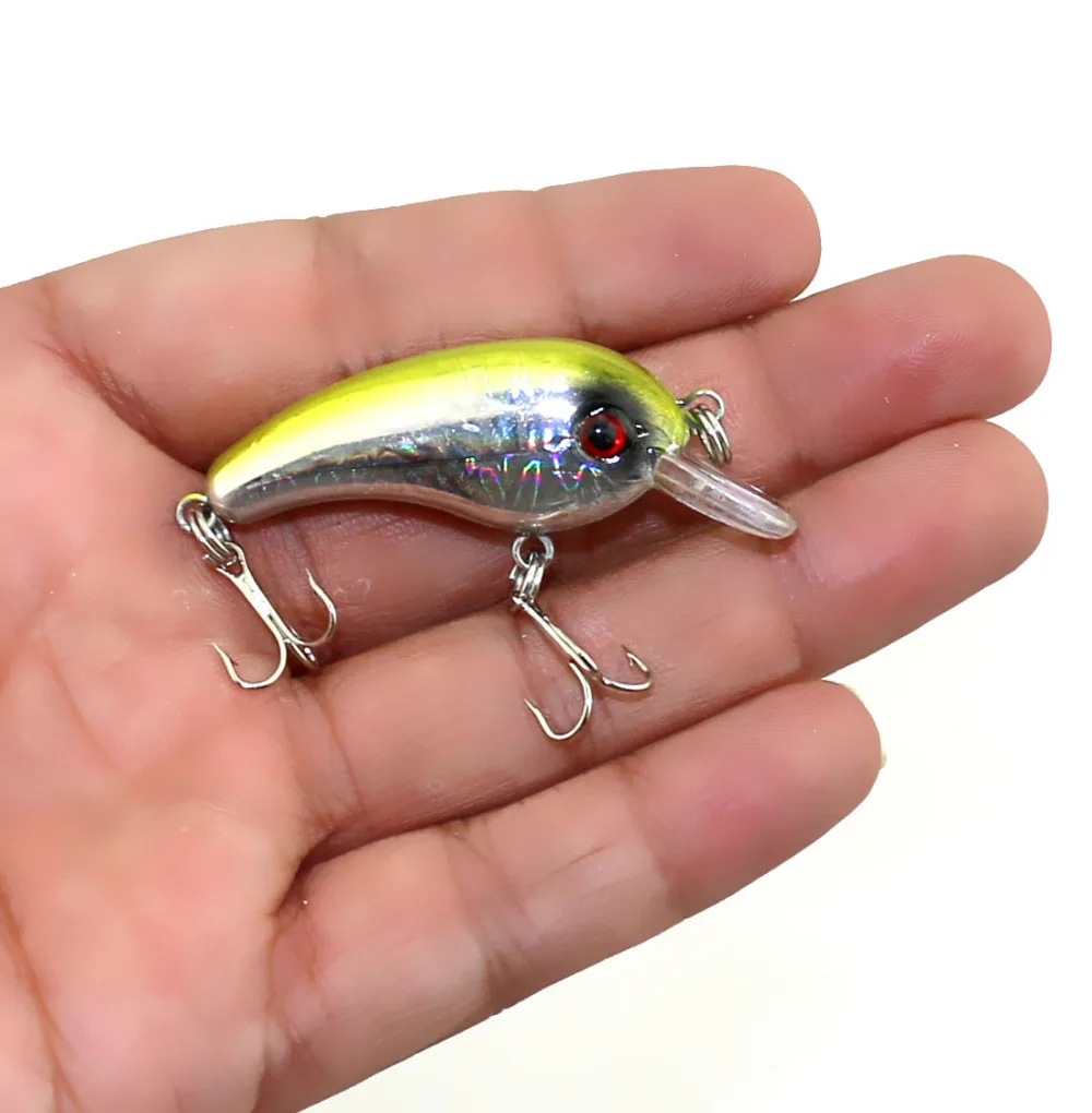 12pcs Mini Crankbait Fishing Lures Plastic Pesca Artificial Hard Bait ...