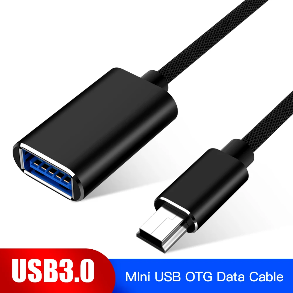 5 Pin B Cable Male to USB 3.0 Female Metal Cord Adapter Micro B USB ...