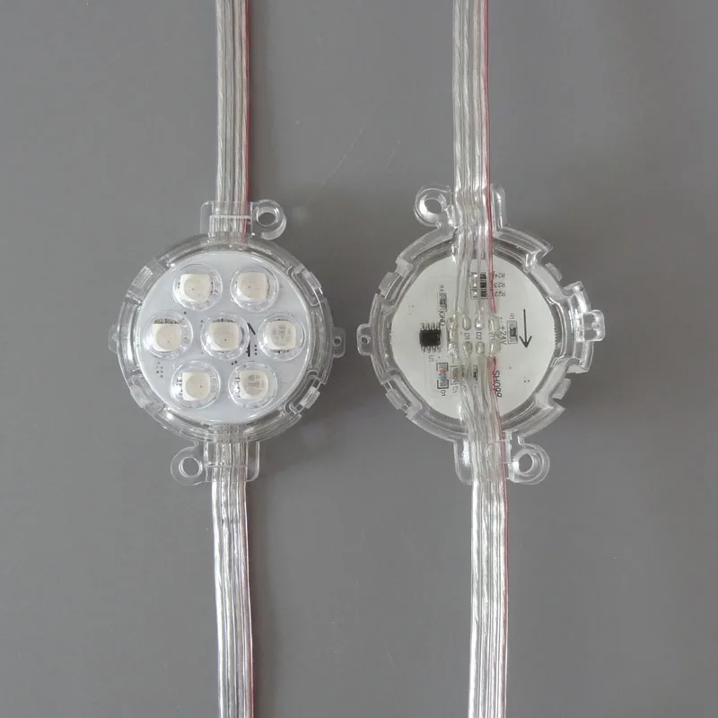 50mm diameter UCS1903 RGB full color addressablepixel module;DC24V ...