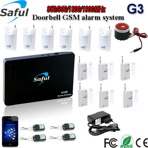 Two way intercom android/ios app Wireless Security GSM alarm system ...