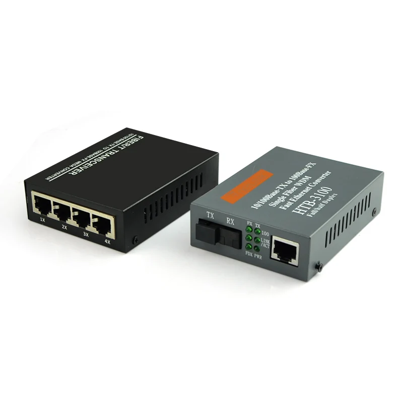 Premium 10/100mbps 1port And 4ports Ethernet To Fiber Optic Media ...