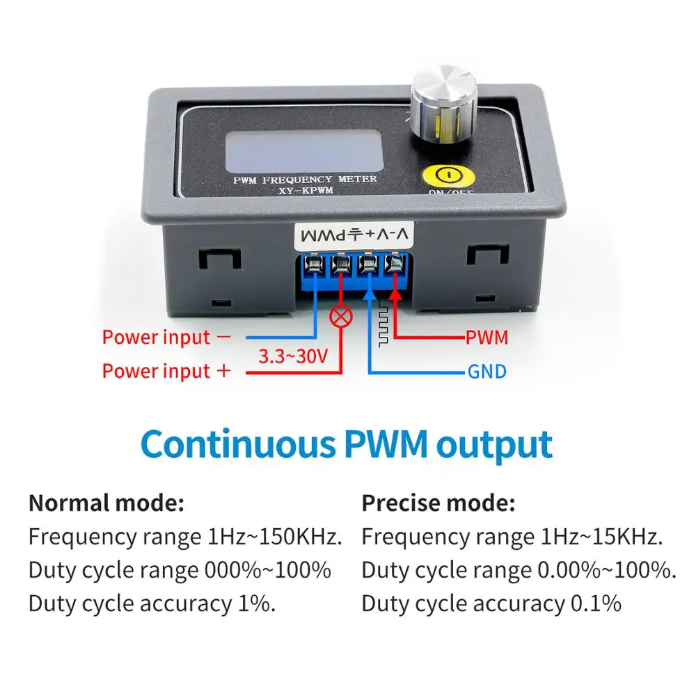 PWM Signal Generator 1-Channel 1Hz-150KHz PWM Pulse Frequency Duty ...