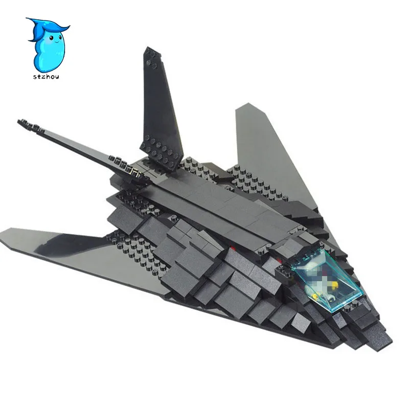Building Block Sets Compatible with legos military F 117 stealth bomber ...