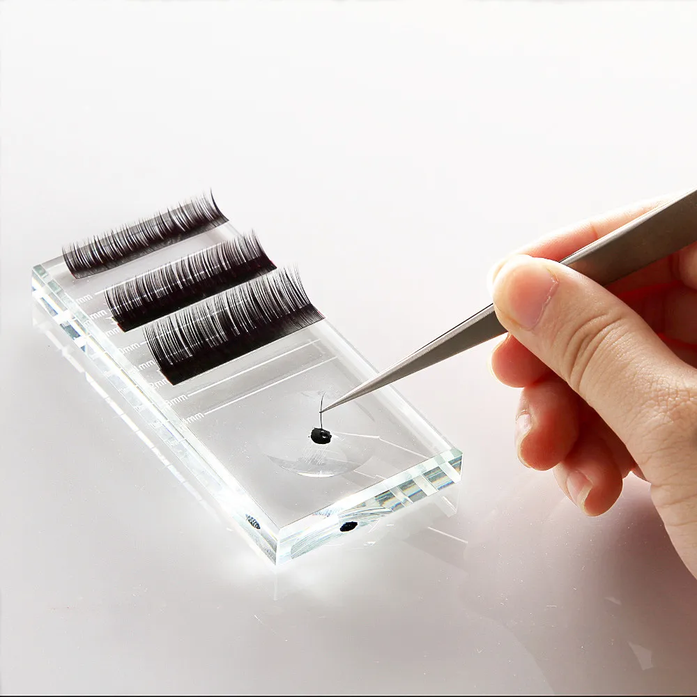Professional Glass Eyelash Extensions Length Separator Tool Adhesive